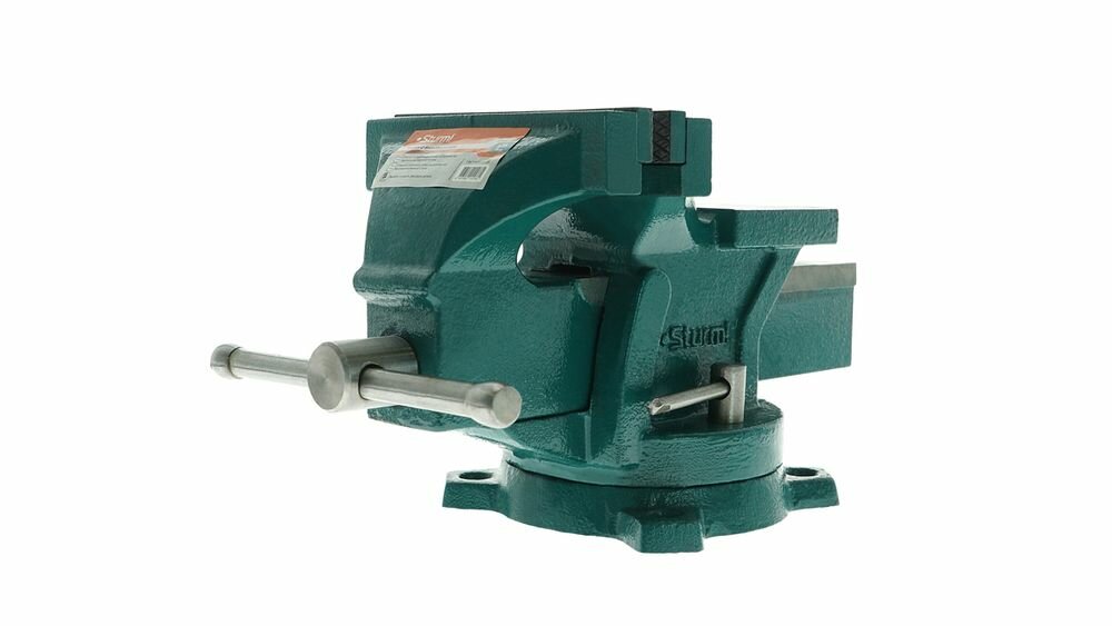 Тиски слесарные 125мм, поворотные, Sturm! 1075-01-125