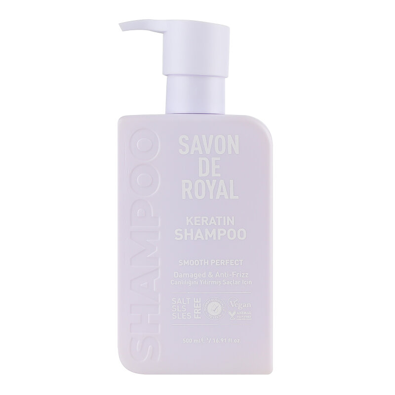 Шампунь для волос Savon de Royal кератин для поврежденных и вьющихся волос 500мл.