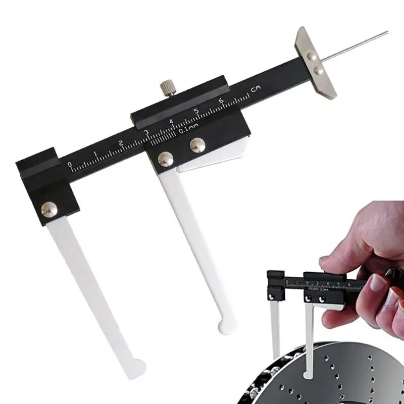 Инструмент для измерения суппорта тормозного диска, ручной автоматический измеритель глубины тормозного диска 0-60 мм, метрический измерительный суппорт, ручной автоматический тормозной диск