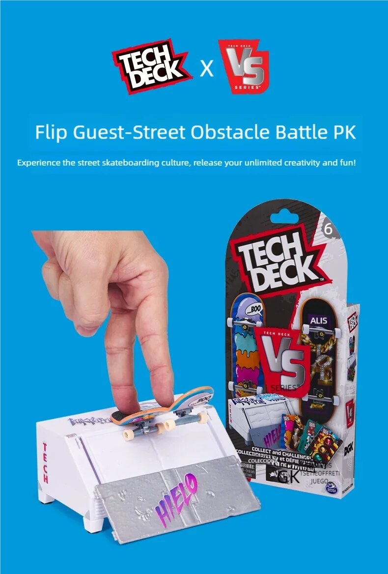 Tech Deck Фингерборд VS Two Pack, зеленый — фото 1