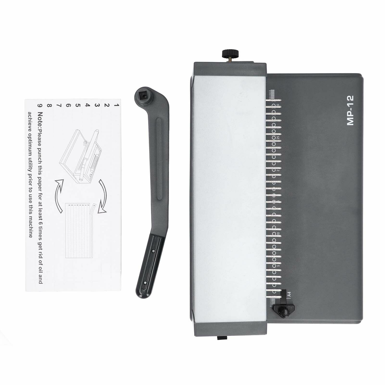 Спиральная переплетная машина на 30 отверстий для формата А4/А5/Letter, поля 2,5-6,5 мм