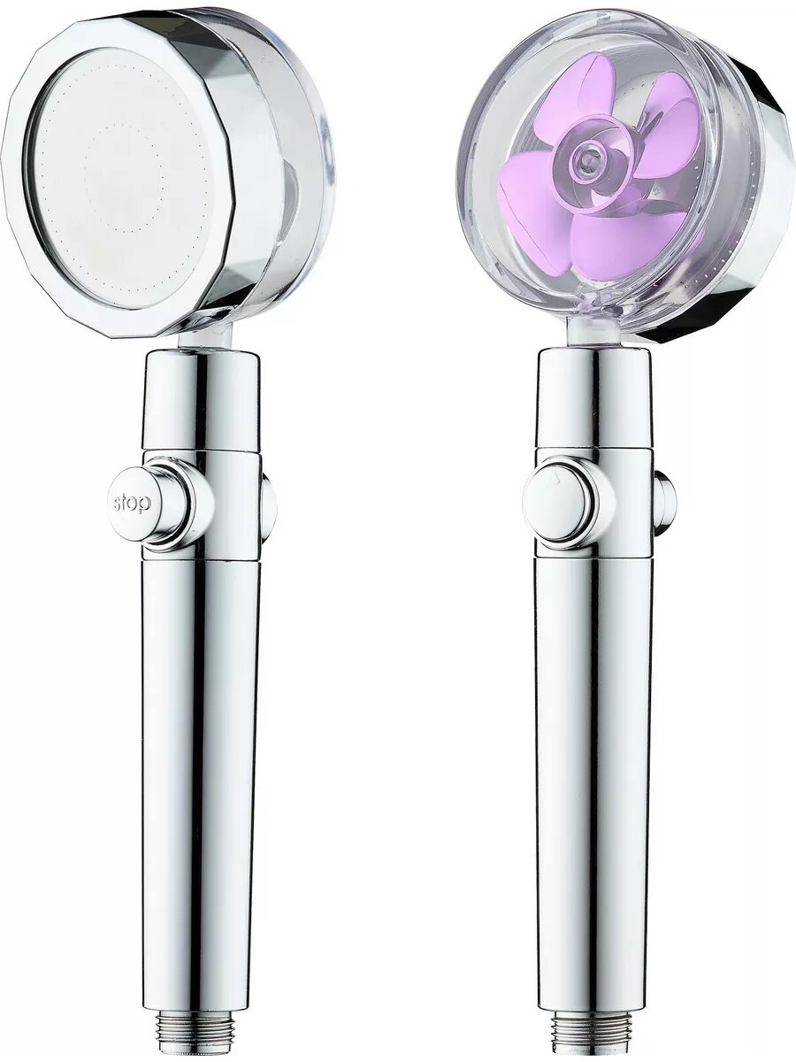 Лейка для душа с кнопкой подачи воды + фильтр AV ENGINEERING (AVSSS-069)