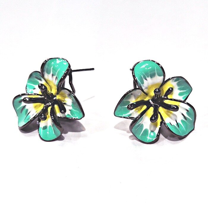 Серьги, бижутерный сплав, 925 проба, нанокристалл, керамика