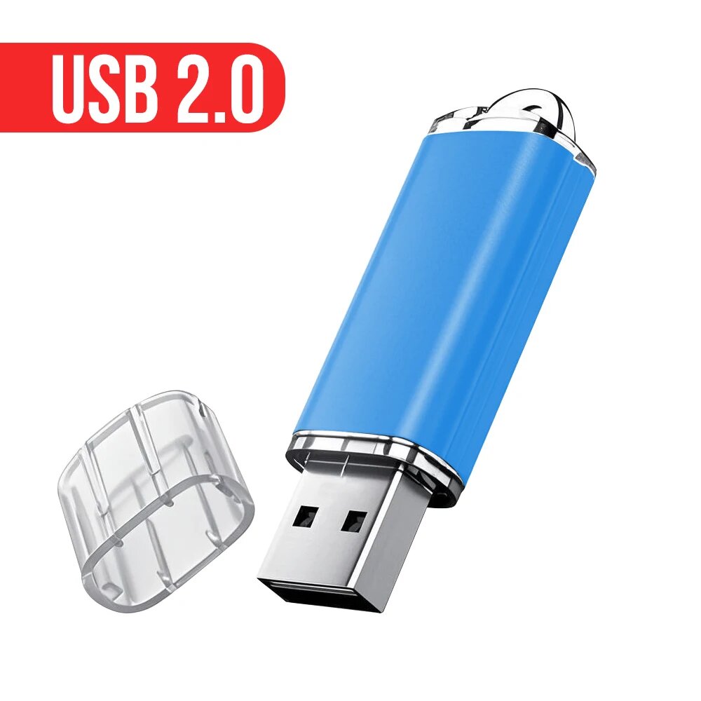 Голубая USB 2.0 флешка 8 ГБ