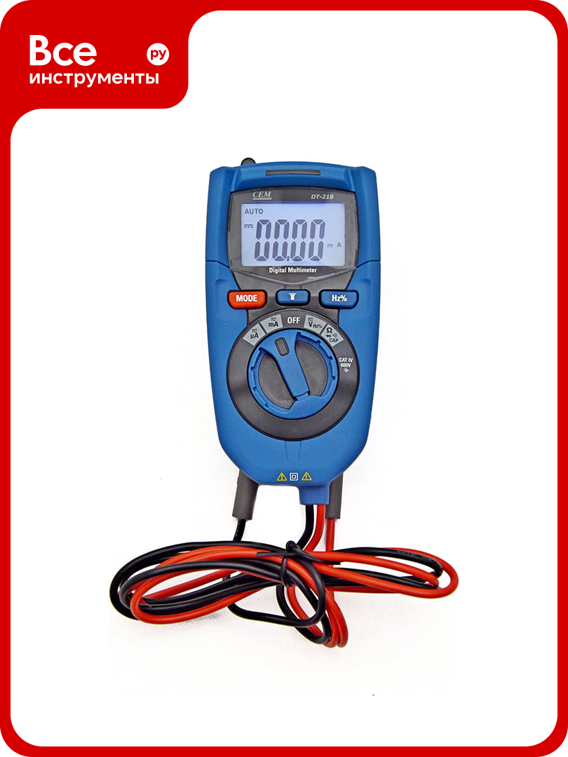 Цифровой, СЕМ, мультиметр СЕМ DT-218 482216, измерения напряжения, служит