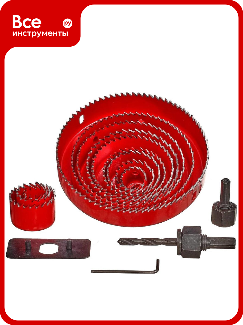 Набор, Diamond, коронок по дереву 19-127 мм (16 предметов) усиленный Diamond Industrial DIDKOLSET1912716