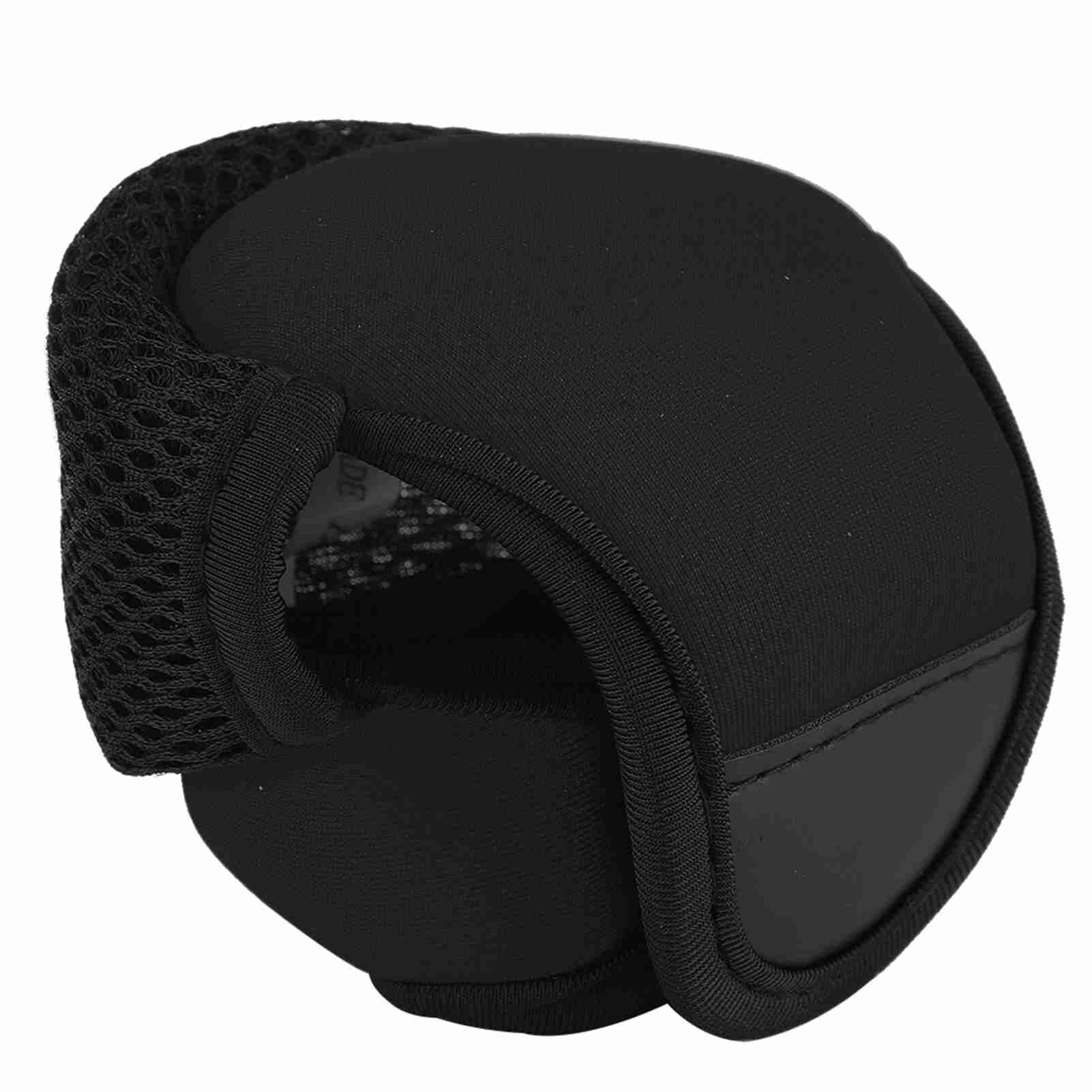 Водонепроницаемое дышащее приманок для рыбацкого ролика Защитник рыбного колеса (черный)