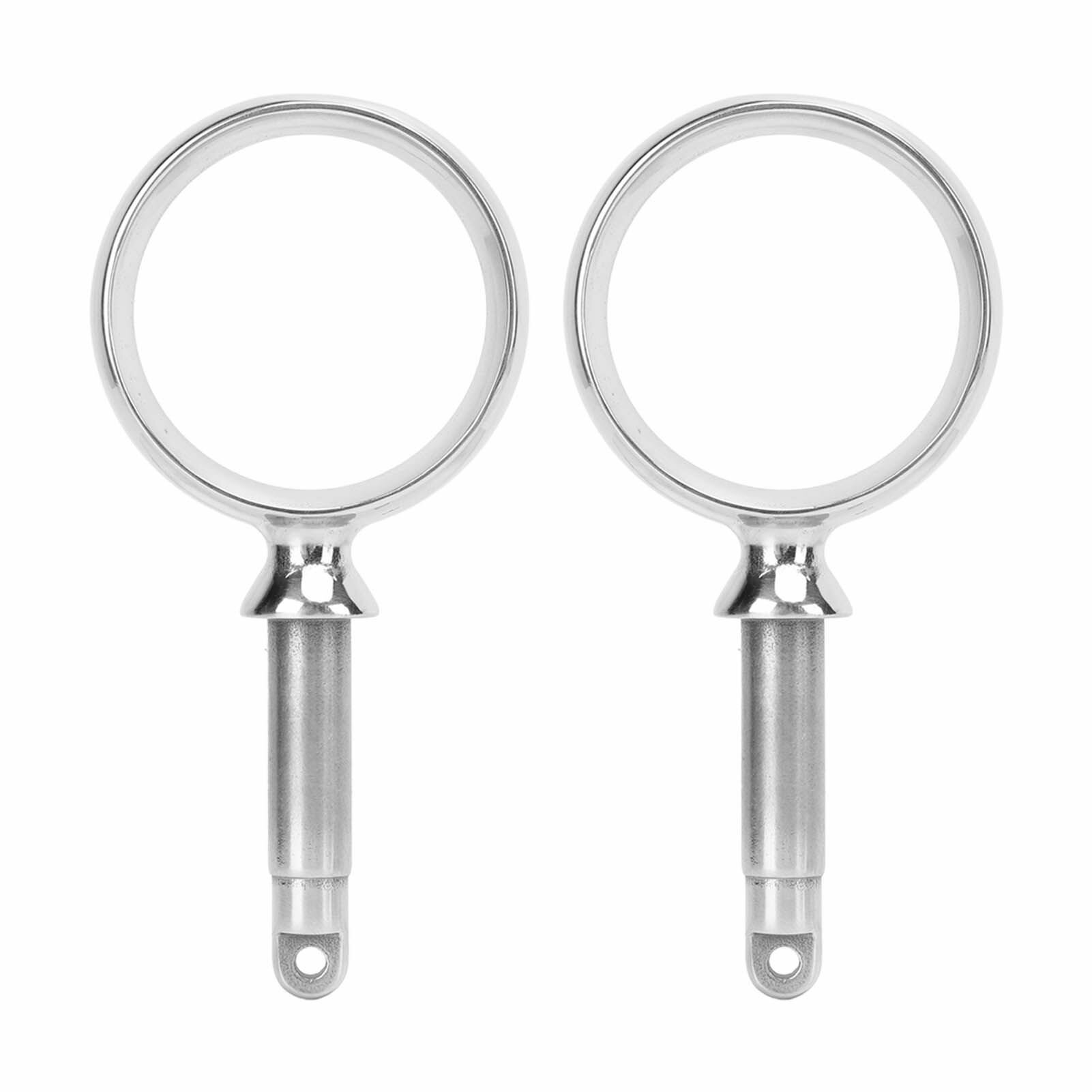 2 уключины из нержавеющей стали зеркальное покрытие, внутренний диаметр 2 дюйма