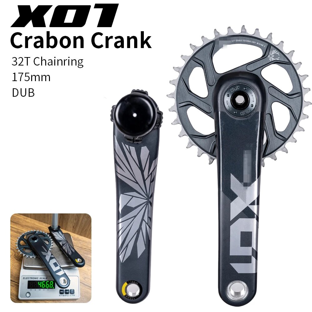 Для Sram XO1 Mtb Bike Crabon Crank 32T велосипедная звездочка DUB GXP Axel 175 мм 11/12 скоростей