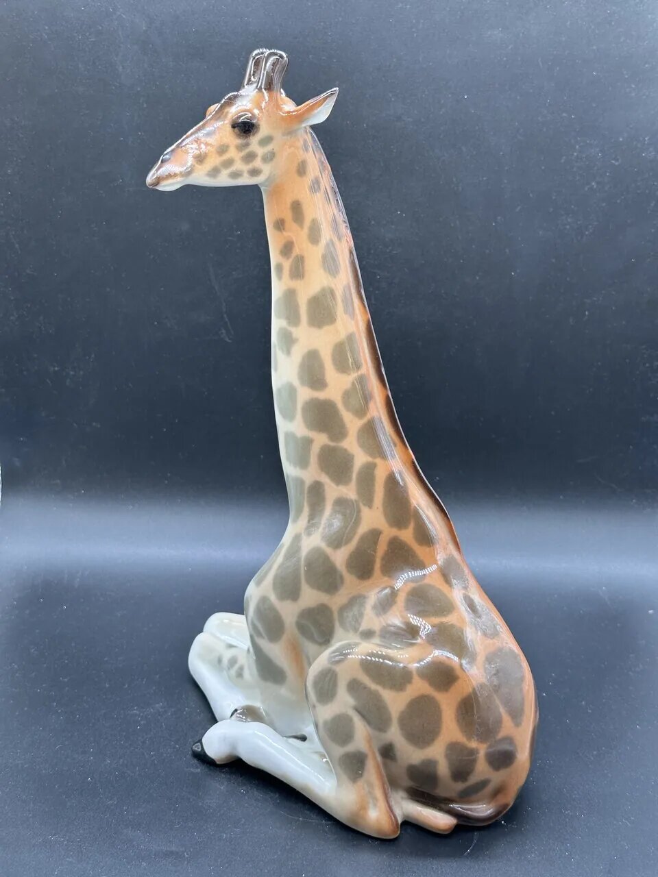 Статуэтка Жираф Лфз Фарфор ссср 70 годы Винтажная Шикарная 30см