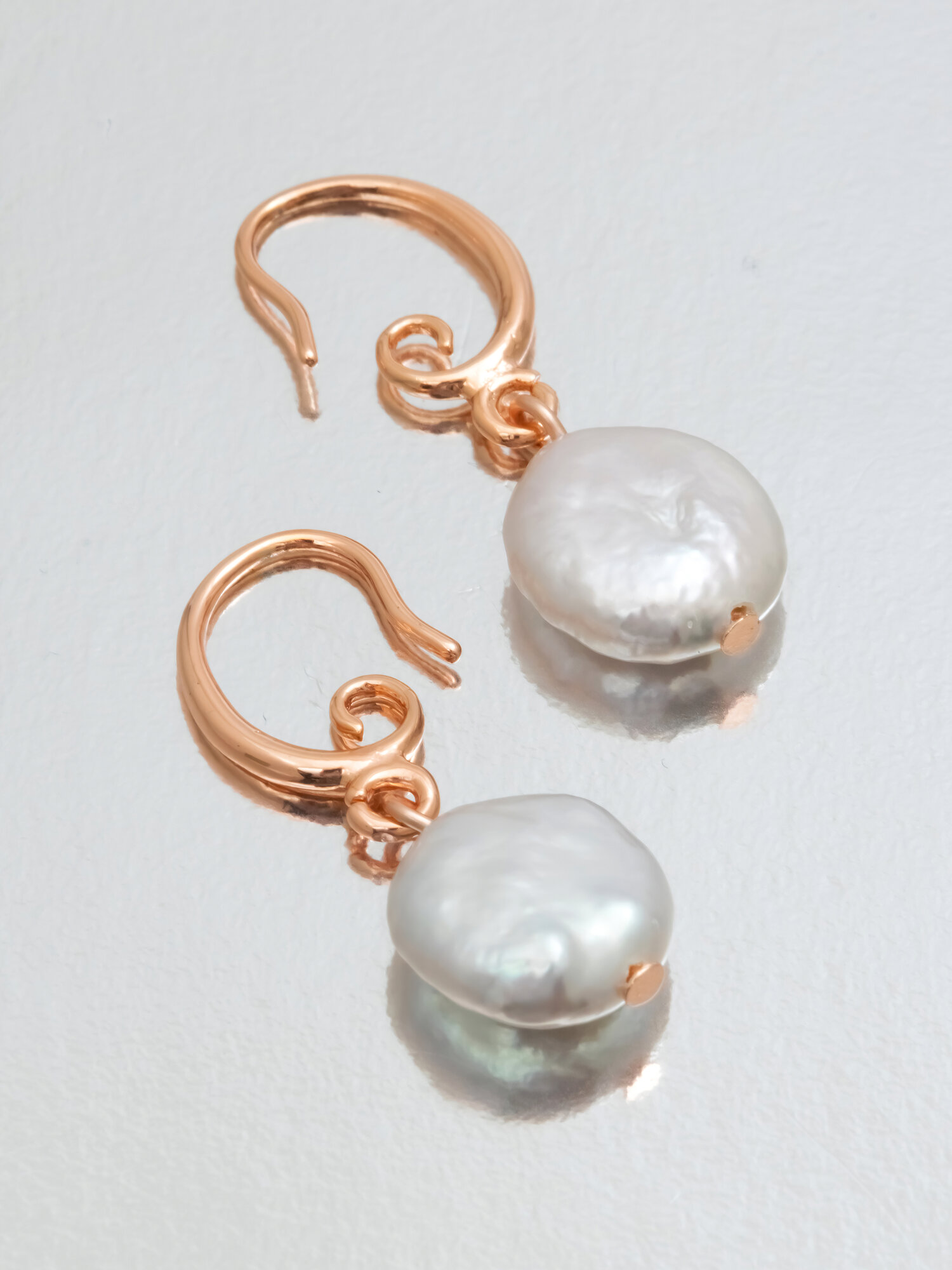 Серьги, жемчуг пресноводный культивированный, жемчуг культивированный