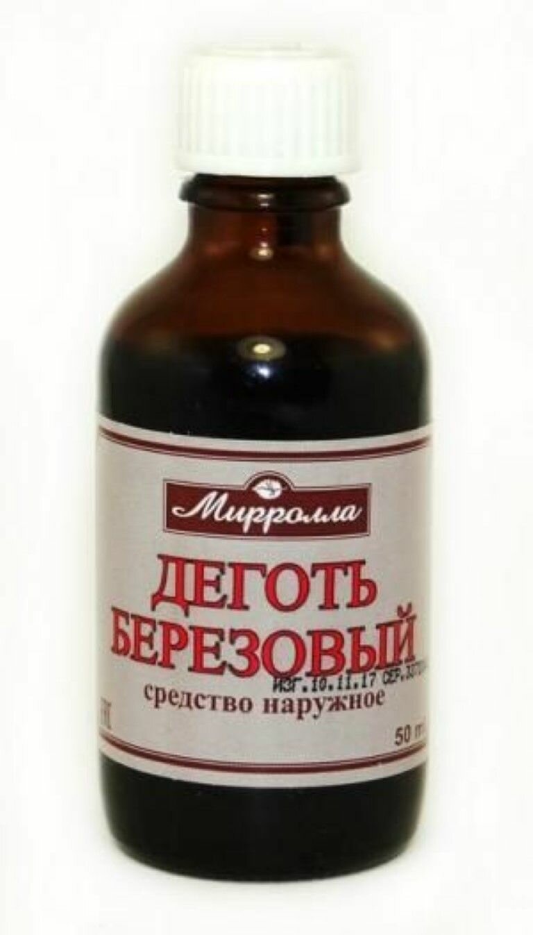 Косметическое средство Mirrolla "Деготь березовый", жидкое, 50 мл