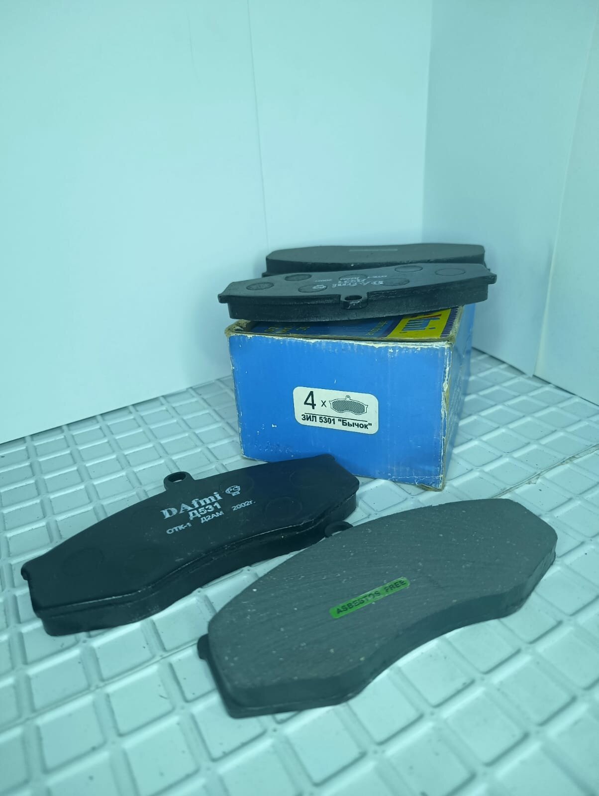 Колодки тормозные дисковые передние для а/м ЗиЛ-Бычок 5301 5301-3501090 DAFMI DAfmi арт. D531 D531SM