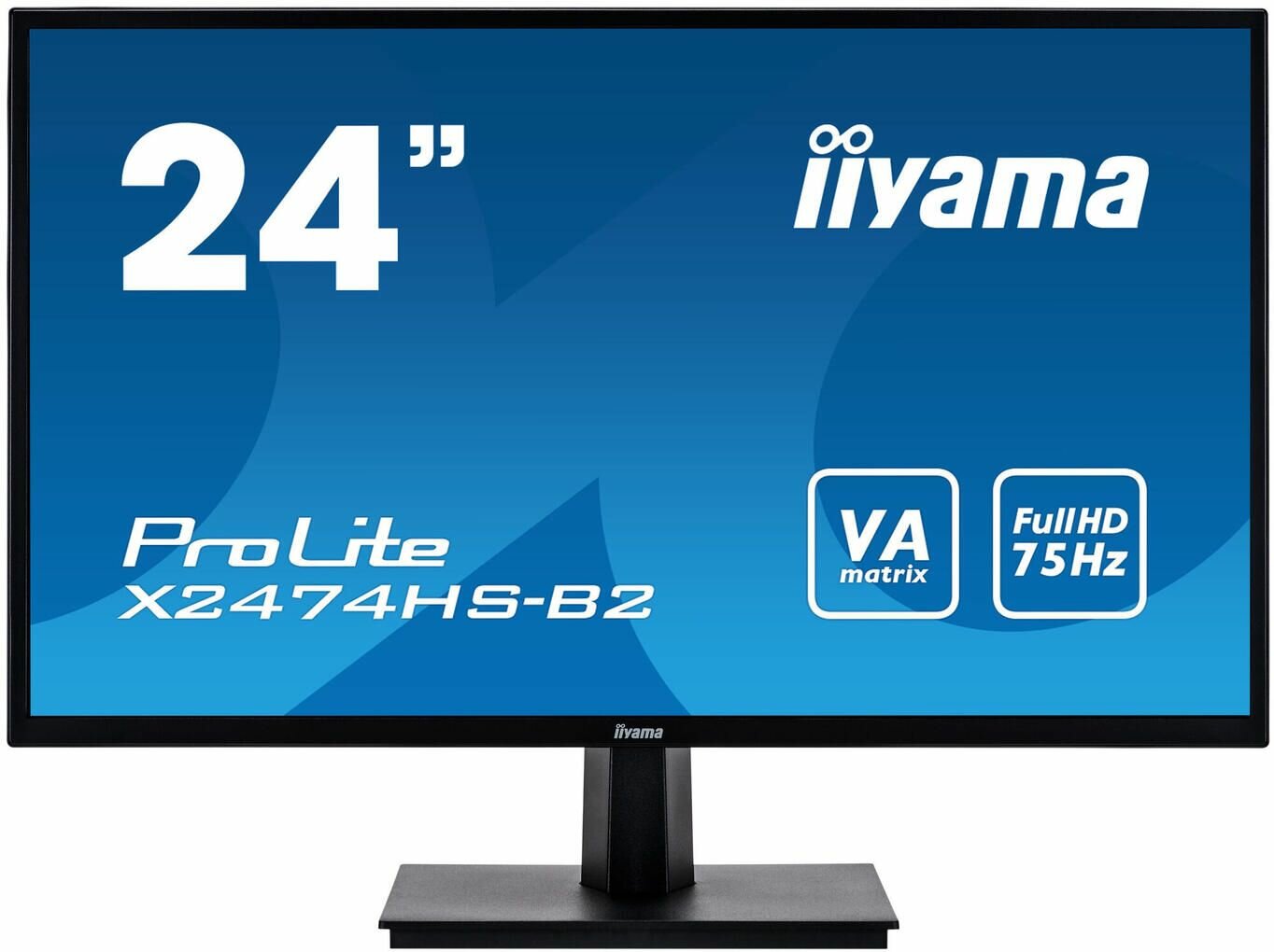23.6" Монитор iiyama ProLite X2474HS-B2 (ProLite X2474HS-B2) черный