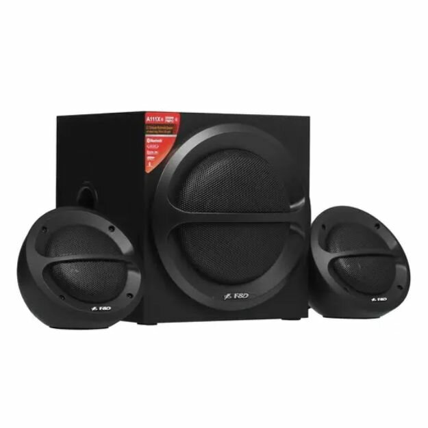 Колонки 2.1 F&D A111X (A111X) черные - 35 Вт, питание - сеть 220В