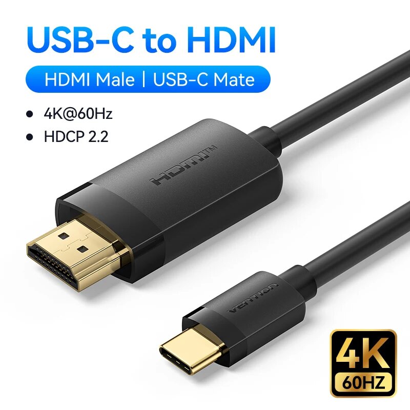 Vention USB C - HDMI кабель адаптер 4K 60Гц 2 м