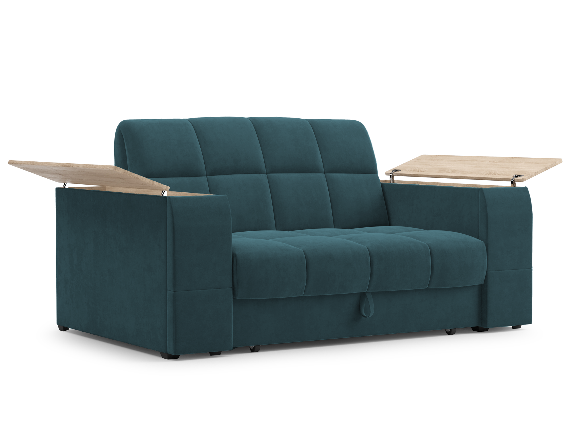 Диван-кровать Флай, аккордеон, подлокотники короб+короб, 120*200 с ортопедическим основанием, съемный чехол, велюр.