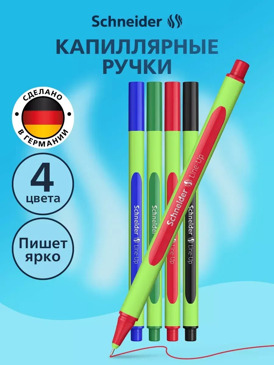 Капиллярные ручки линеры для рисования и скетчинга 4 штуки