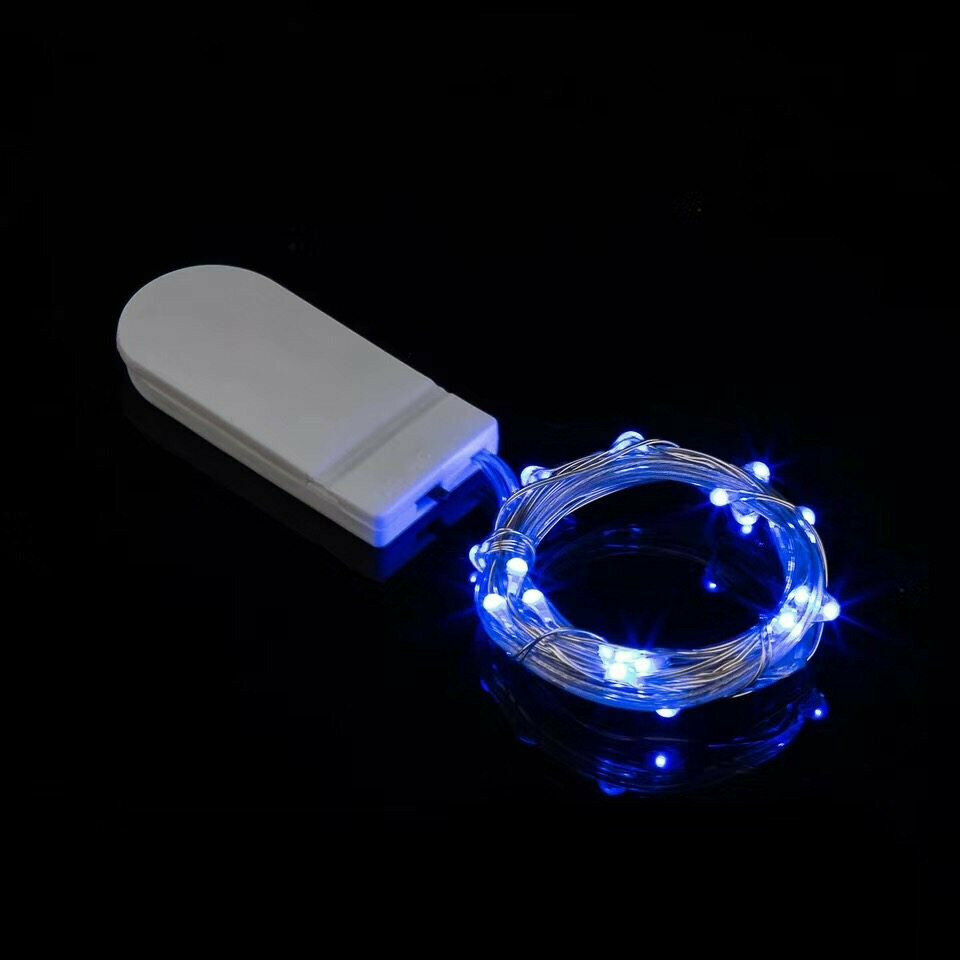 Battery powered led copper string lights with multiple colors for festive and holiday decor