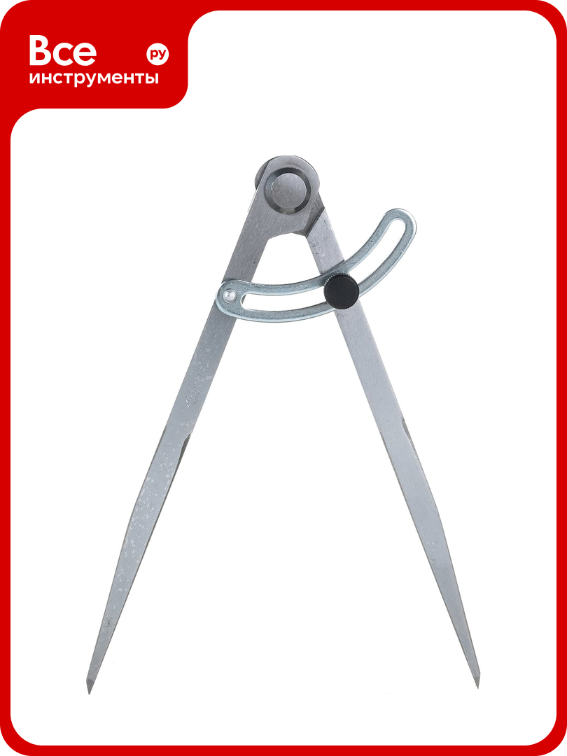 Разметочный циркуль с дугой GRIFF 200мм D153119, металл, с пластиком