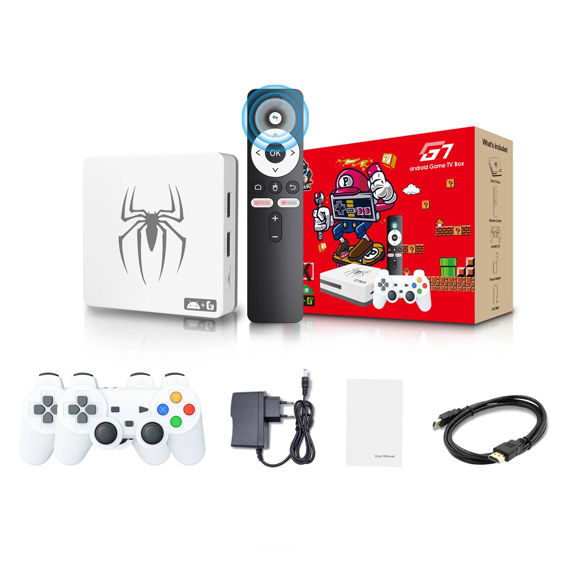 2025 G7 8K 3D игровая консоль 64 ГБ 2,4G беспроводной контроллер android 14 классическая игровая консоль в стиле ретро 25000+ игр