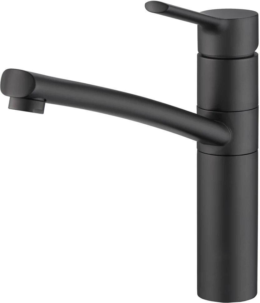 Смеситель для кухни Emar ЕС - 3011 black черный матовый