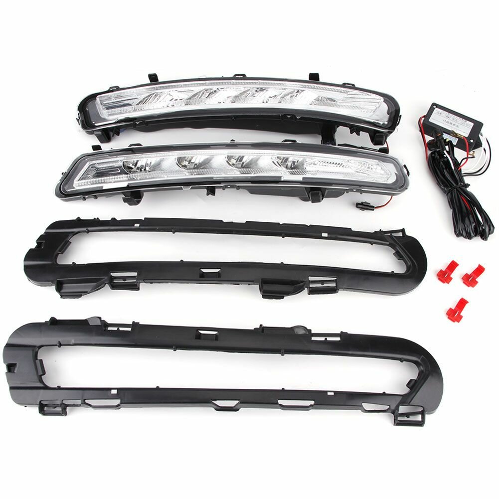 1 пара автомобильных дневных ходовых огней DRL светодиодные противотуманные фары дневного света для Ford Mondeo 11 12