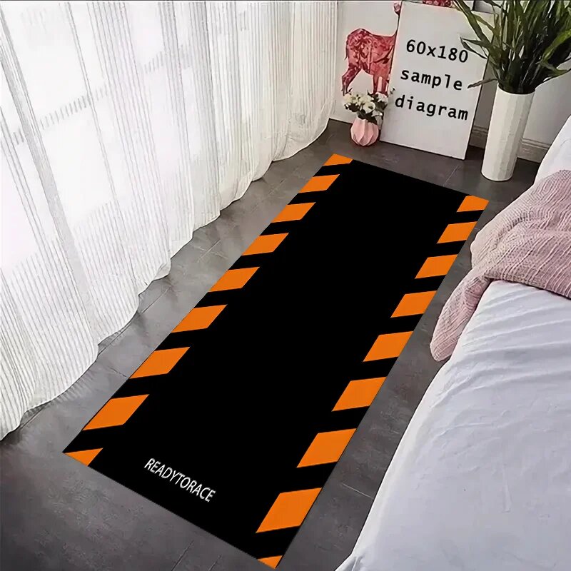 Мотоциклетный ковер, гаражный коврик, гоночный крутой мото-дисплей, коврик для дисплея мотоцикла, противоскользящий домашний декор, длинная полоса, индивидуальный ковер, 6, 60x180cm