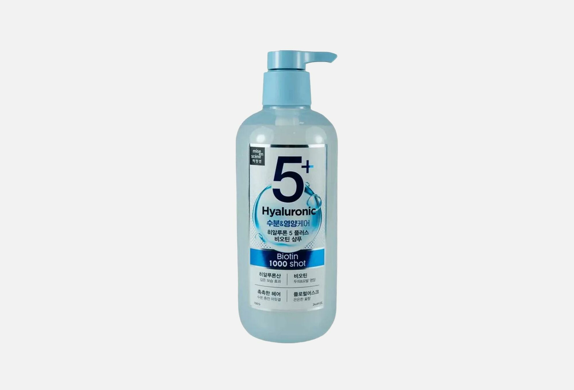 Шампунь для увлажнения и питания волос MISE EN SCENE HYALURONIC 5 PLUS BIOTIN SHAMPOO 700 мл