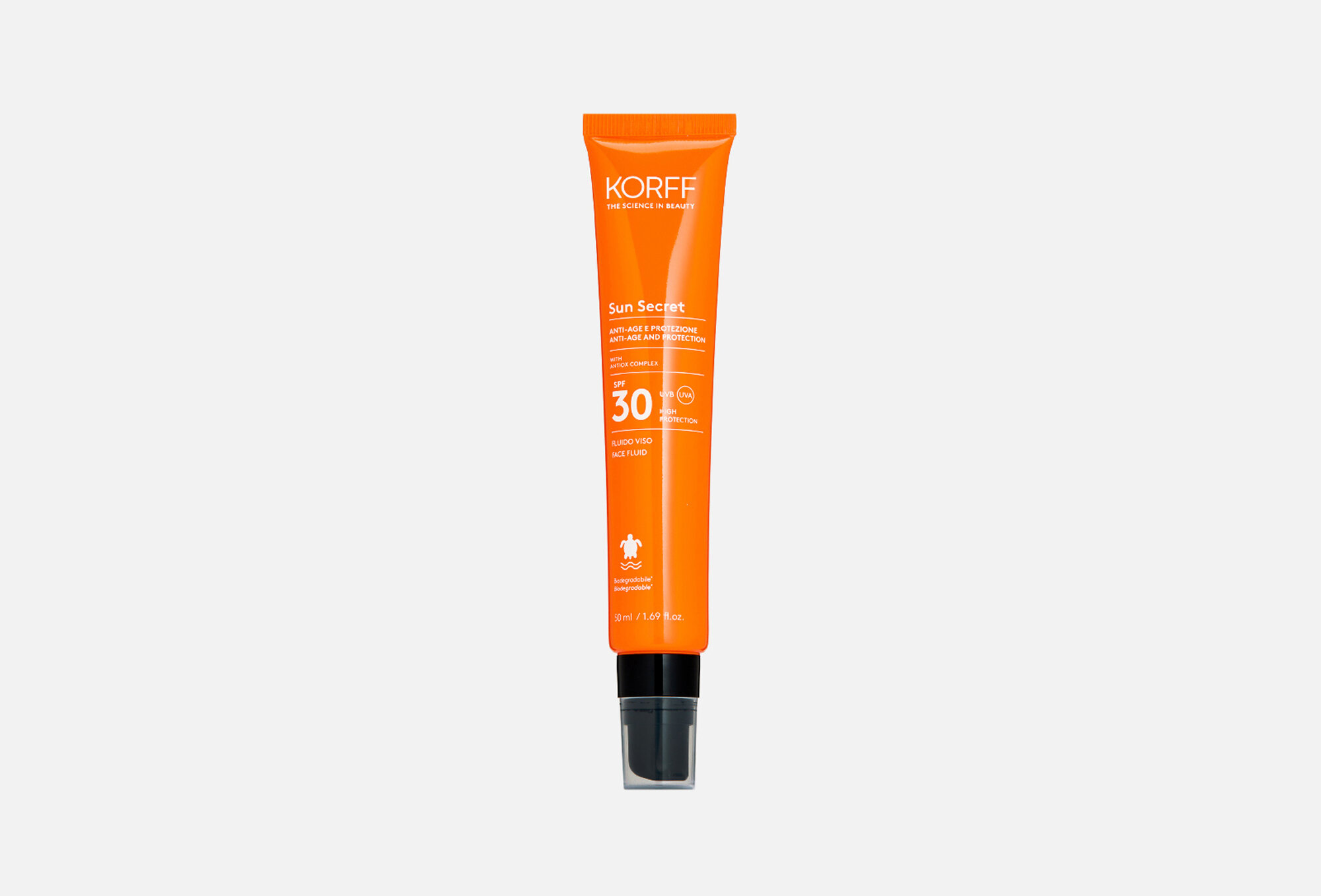 Солнцезащитный флюид для лица SPF 30 KORFF Sun Secret ANTI-AGE AND PROTECTION FACE FLUID 50 мл