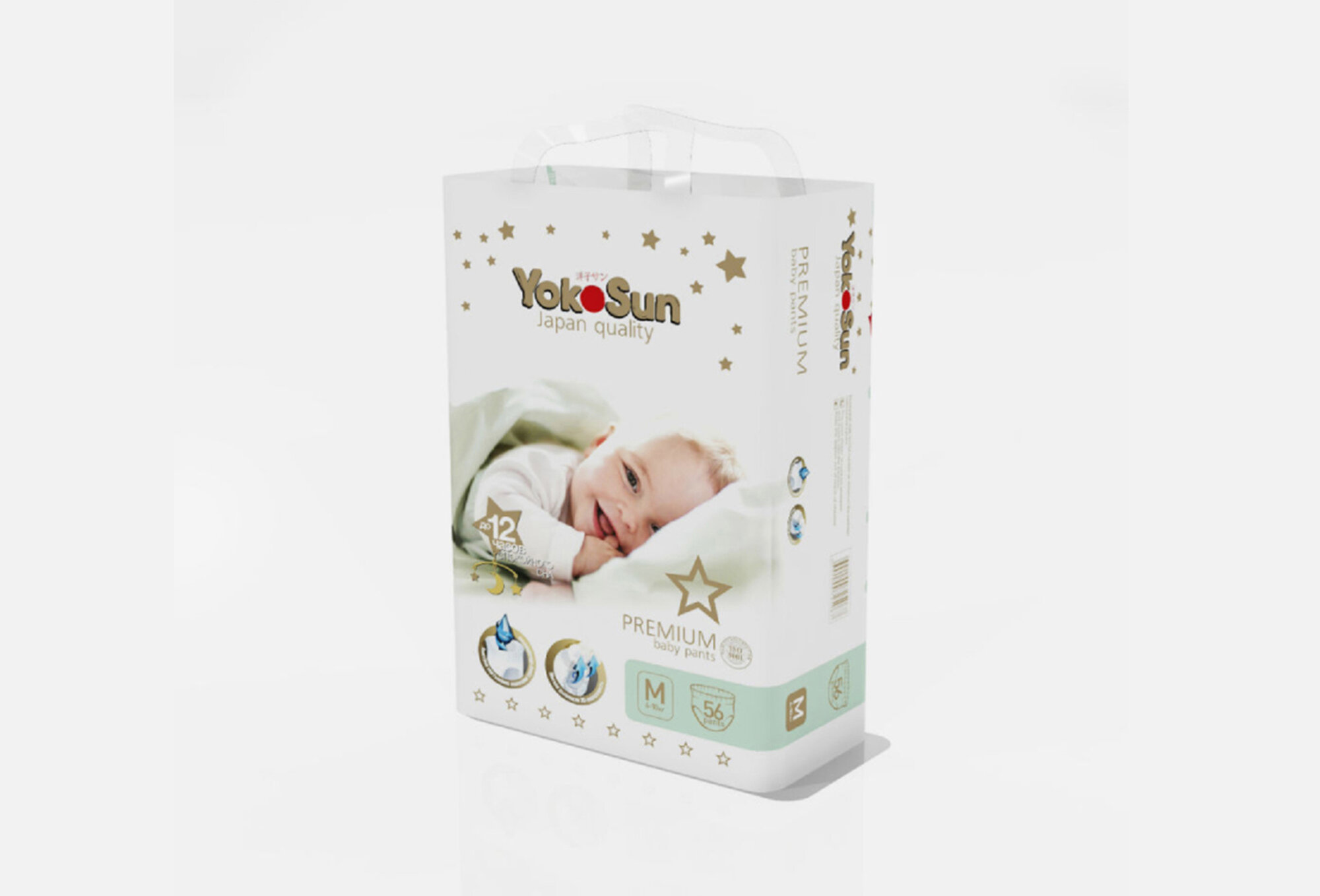 Подгузники-Трусики YOKOSUN Premium M (6-10 кг)