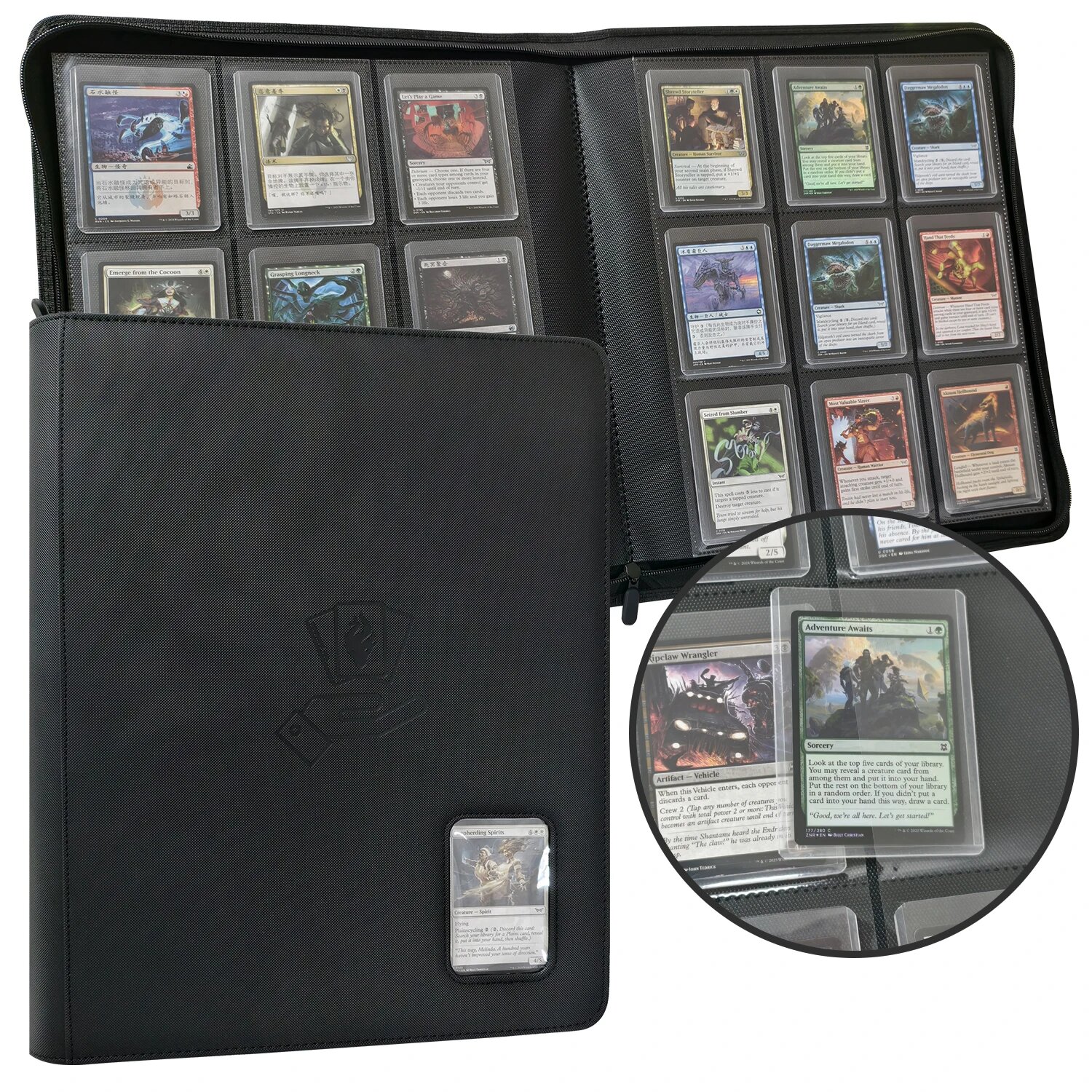 Папка для карт Magic: The Gathering 3x4" на 360 карт, черная