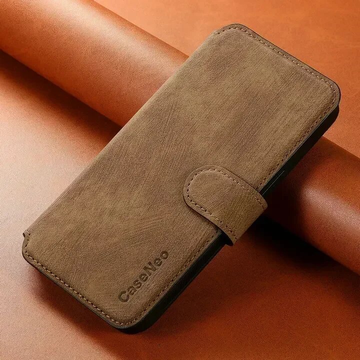 Кожаный чехол-флип 2-в-1 с RFID-защитой и магнитом для Honor Коричневый, Коричневый, Honor 600 Pro