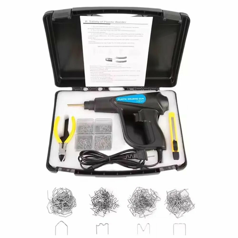 Горячий степлер 70 Вт, пластиковый сварочный аппарат, комплект для ремонта бампера автомобиля с вилкой ЕС