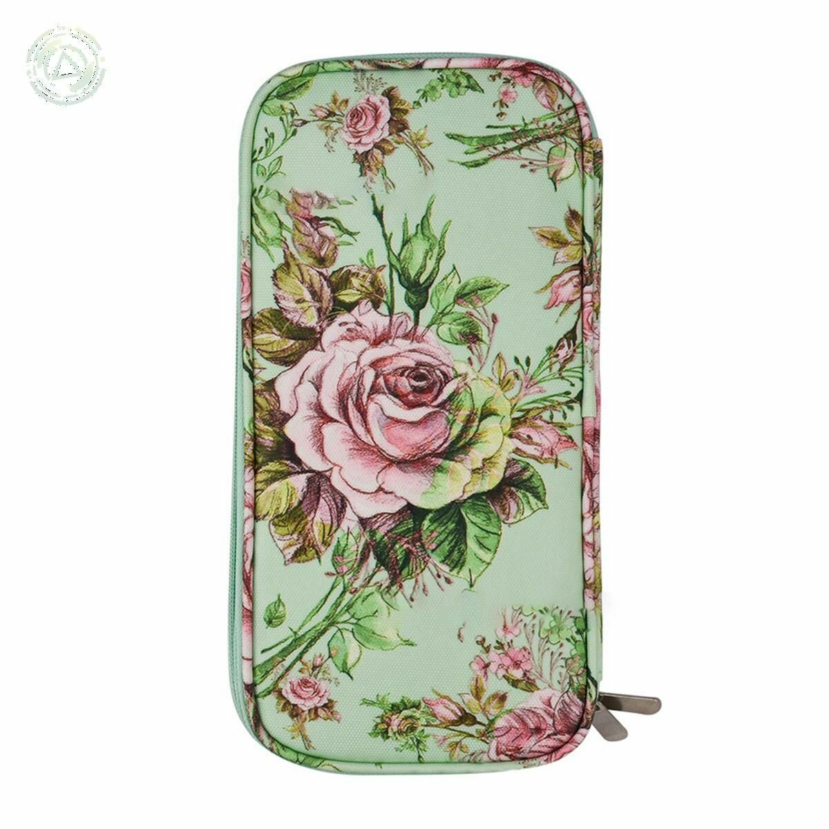 Чехол для спиц без крючков и аксессуаров, сумка-органайзер хранения на молнии с веб-карманами различного вязания B