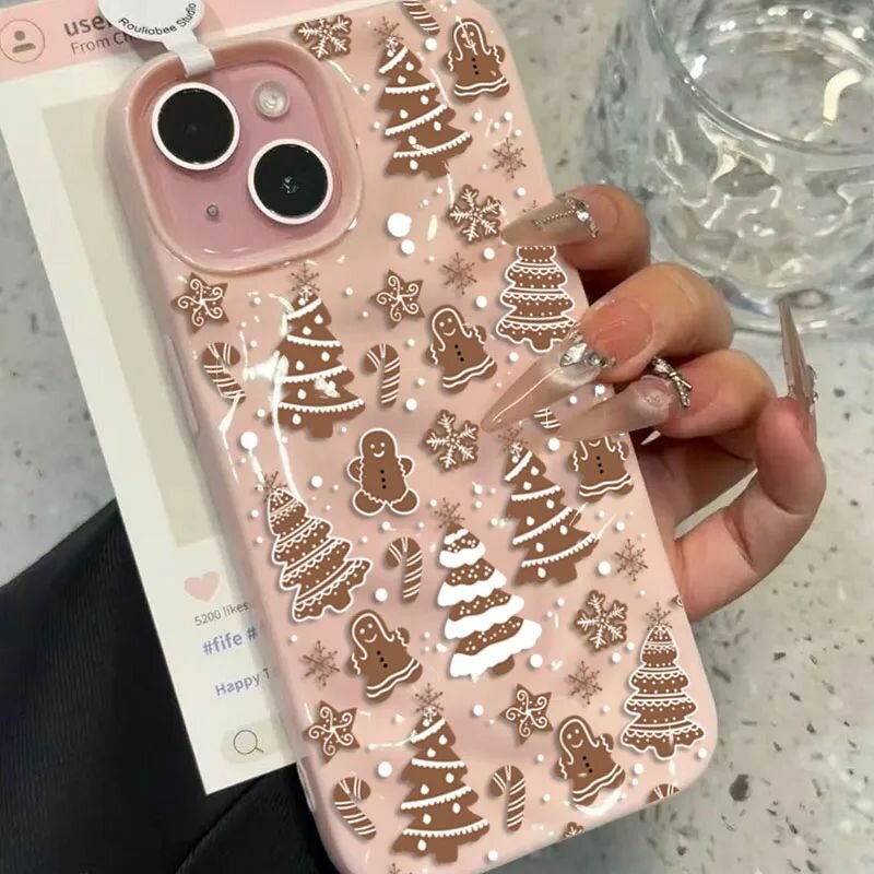 Новогодний чехол для телефона IPhone 12 айфон