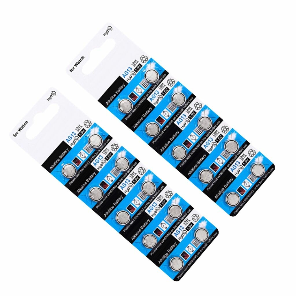 20 шт, кнопочная батарейка, батарейка для часов AG13 LR44 с дистанционным управлением