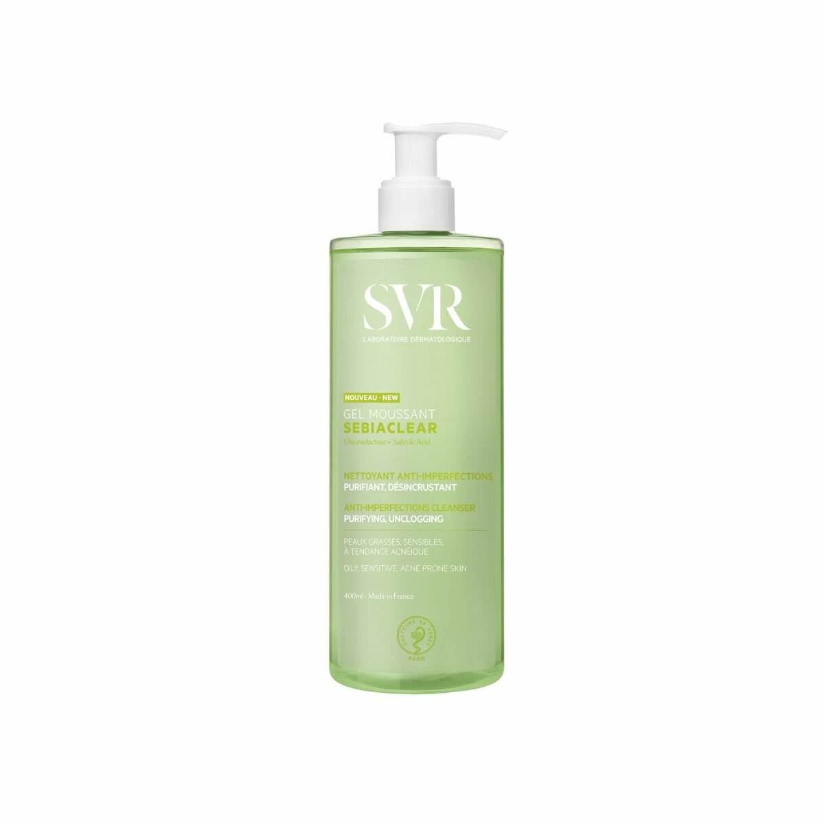 SVR себиаклир Пенящийся мусс, 400 мл | SVR SEBIACLEAR Cleansing cream