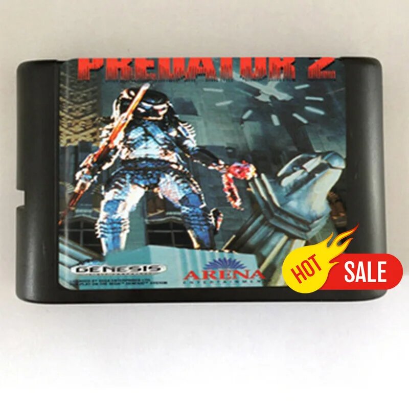 Игровая карта Predator 2 16 бит для Sega Mega Drive/Genesis