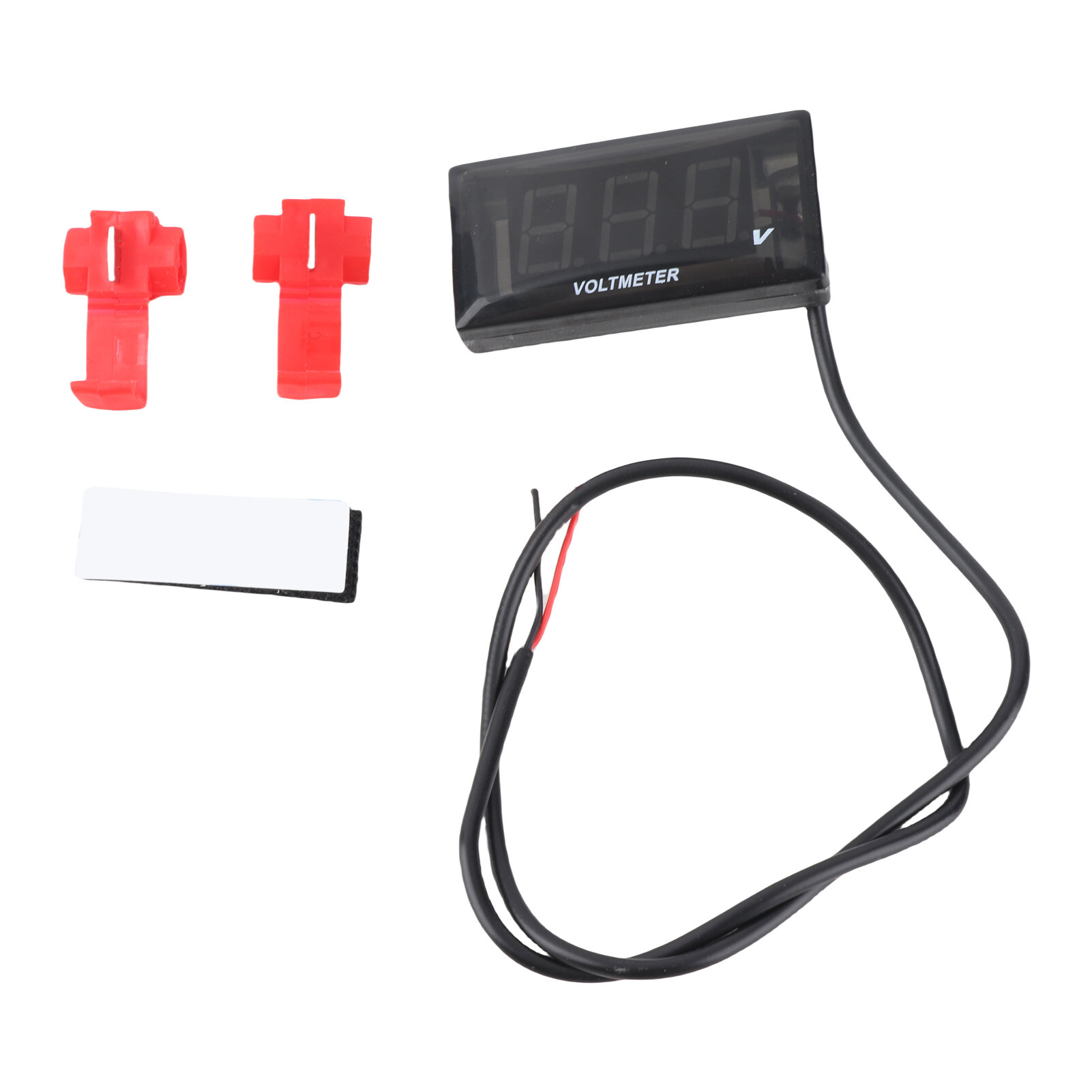 Цифровой вольтметр для мотоцикла, 10-150 В, со светодиодным дисплеем, водостойкий, для проверки напряжения батареи, с кронштейном.
