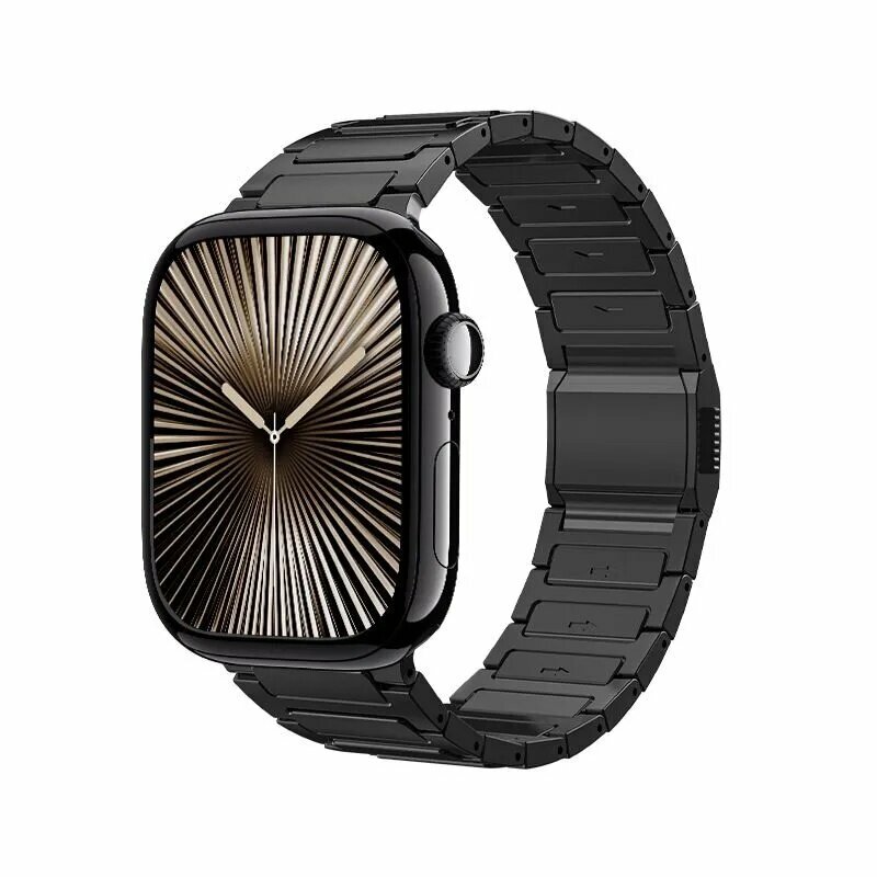 Магнитный ремешок из титанового сплава, подходит для Apple Watch 42 44 45 46 49 мм, может использоваться для серии 123456789SE10, устойчив к царапинам