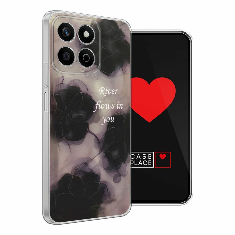 Силиконовый чехол на Honor X7c / Хонор X7c с принтом River flows in you — фото 1
