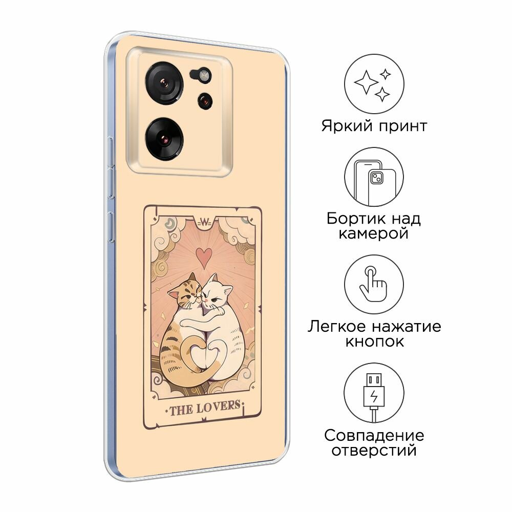 Чехол на Xiaomi 13T / Сяоми 13T с принтом "The lovers cats 1 - 14 февраля" — фото 1