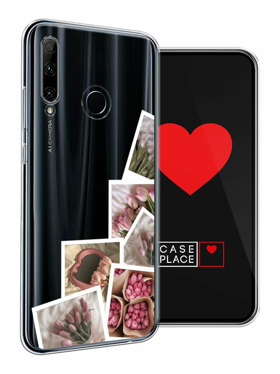 Чехол на Honor 10i/20 Lite 2019/20e/Huawei P Smart Plus 2019 / Хонор 10i с принтом "Весенние фото - 8 марта", прозрачный — фото 1