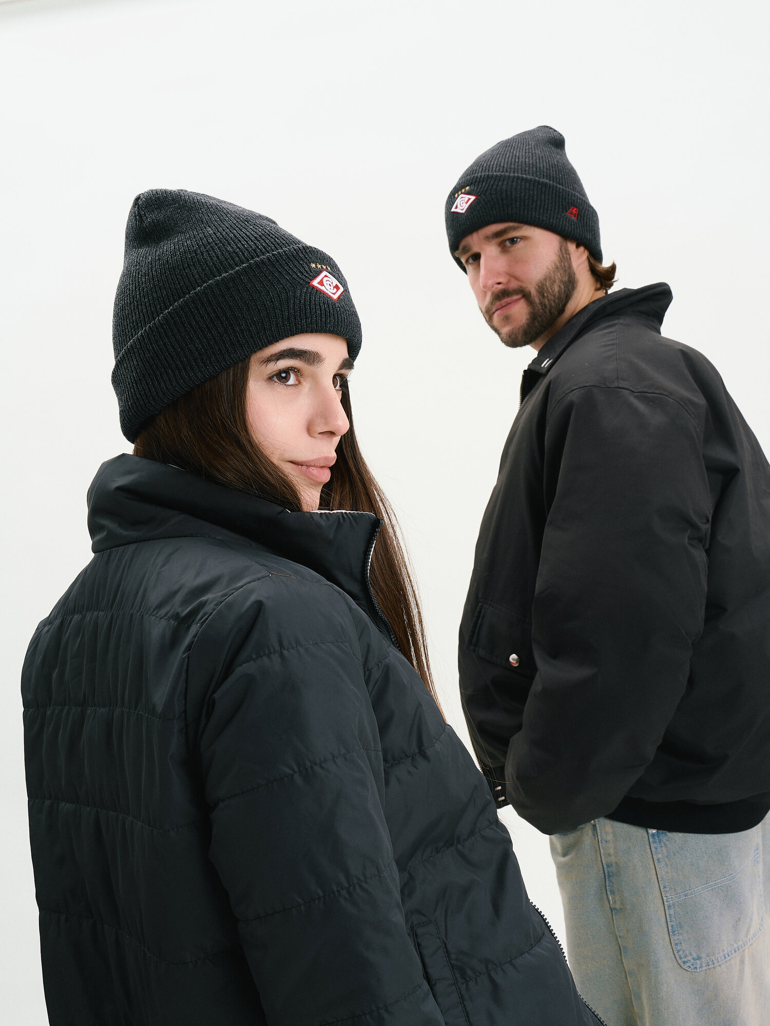 Шапка-бини ФК Спартак Москва для взрослых и детей