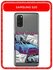 Чехол на Samsung Galaxy S20 / Самсунг Гэлакси S20 с принтом "JDM коллаж", прозра...