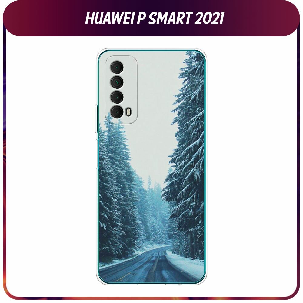 Чехол на Huawei P Smart 2021 / Хуавей П Смарт 2021 с принтом Зима 9