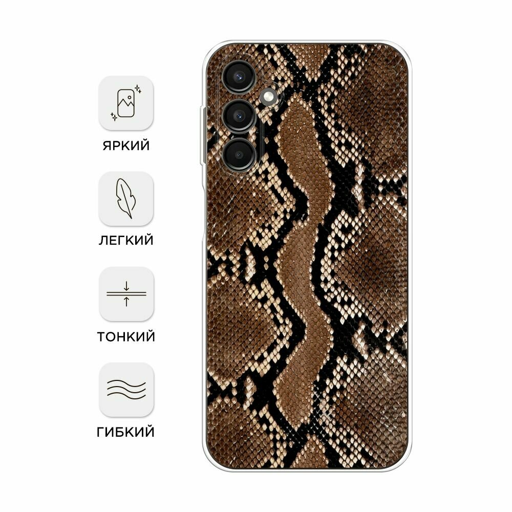 Чехол на Samsung Galaxy A24 / Самсунг Галакси A24 с принтом Кожа питона — фото 1