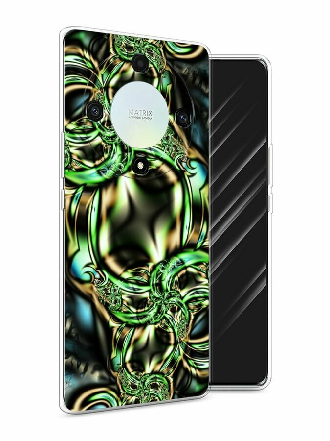 Силиконовый чехол на Honor X9A / Хонор X9A с принтом Абстракция 18