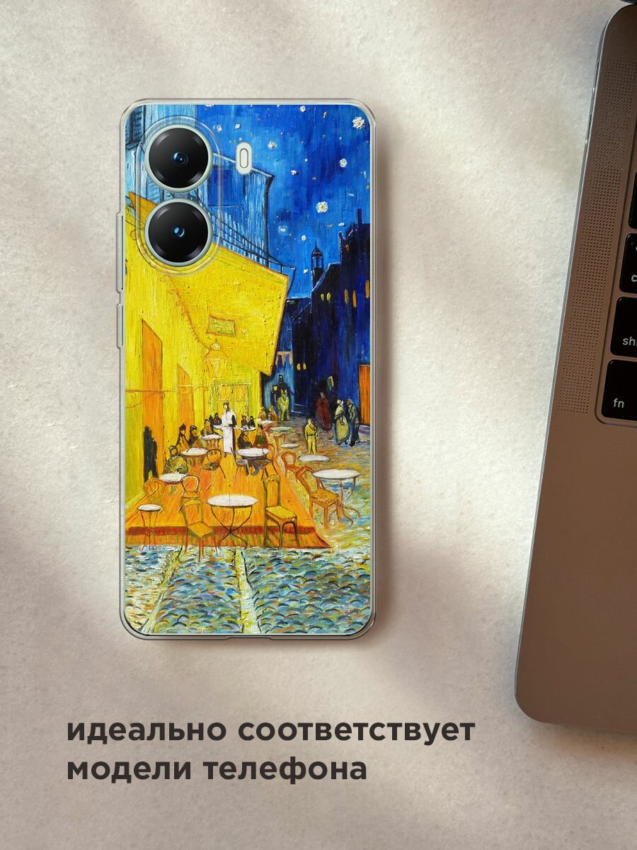 Чехол на Poco X7 Pro / Поко X7 Про с принтом "Ван Гог Желтый дом" — фото 1
